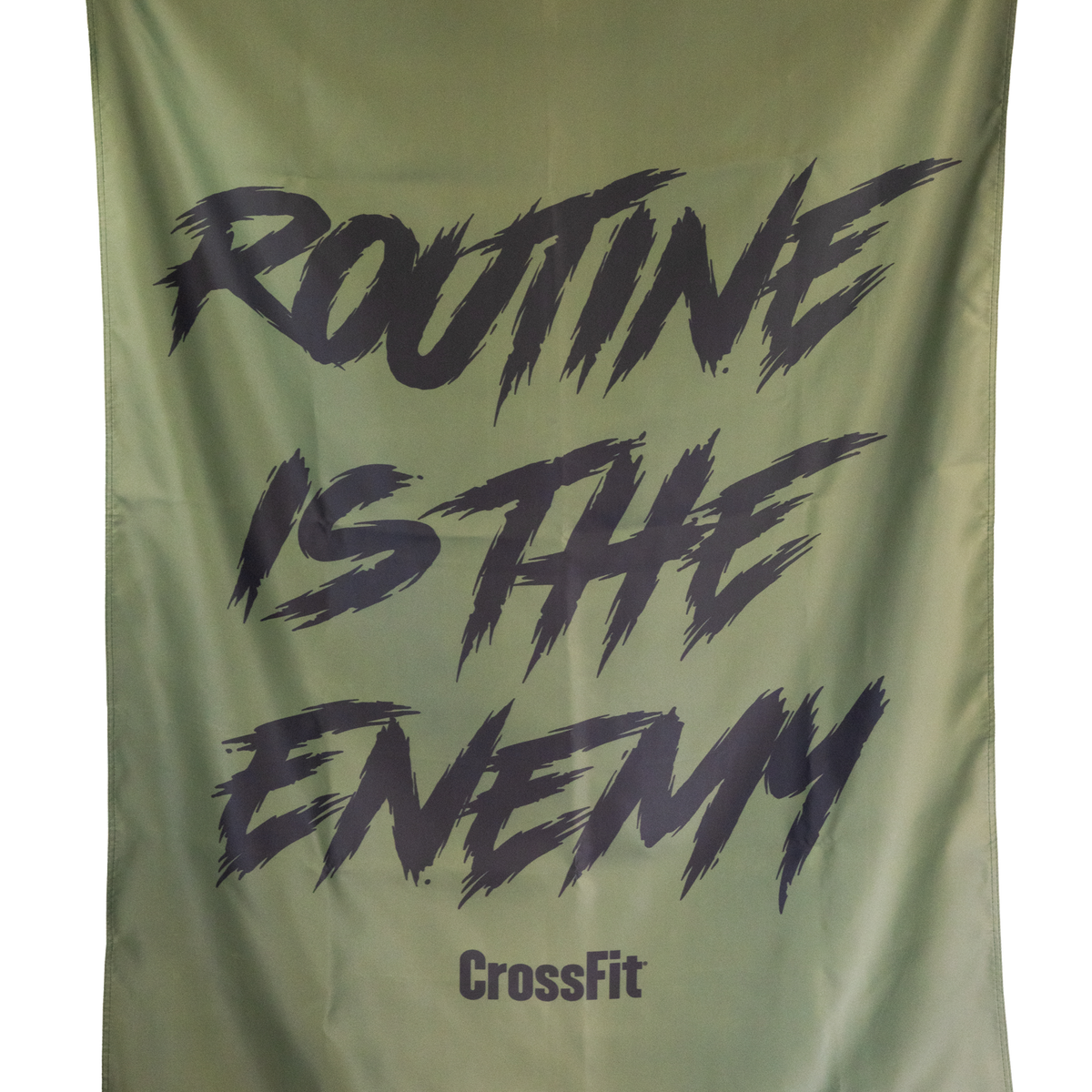 Routine Is The Enemy Box Flag – CrossFit